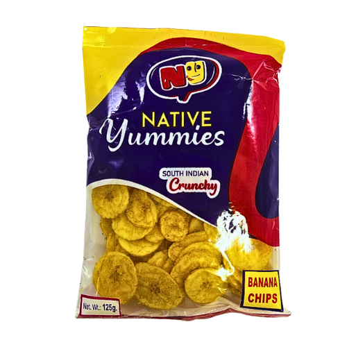 Buy NATIVE YUMMIES BANANA CHIPS 125G | Lakshmi Stores UK