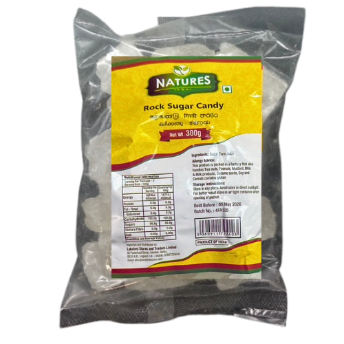 Natures Candy Sugar Big 100g - Rock Sugar Candy | Lakshmi Stores UK