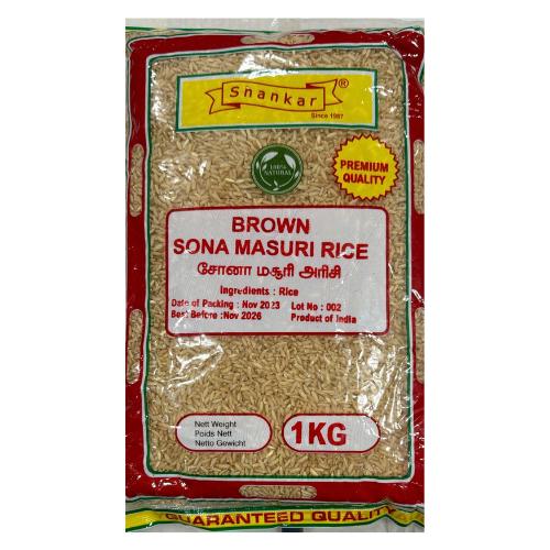 Buy Shankar Brown Sona Masoori 1Kg Online, Lakshmi Stores UK