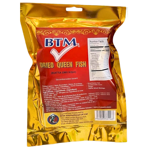 Buy BTM Dried Queen Fish 200G online, Lakshmi Stores UK