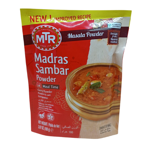 Buy MTR Madras Sambar Powder 100g Online, Lakshmi Stores UK