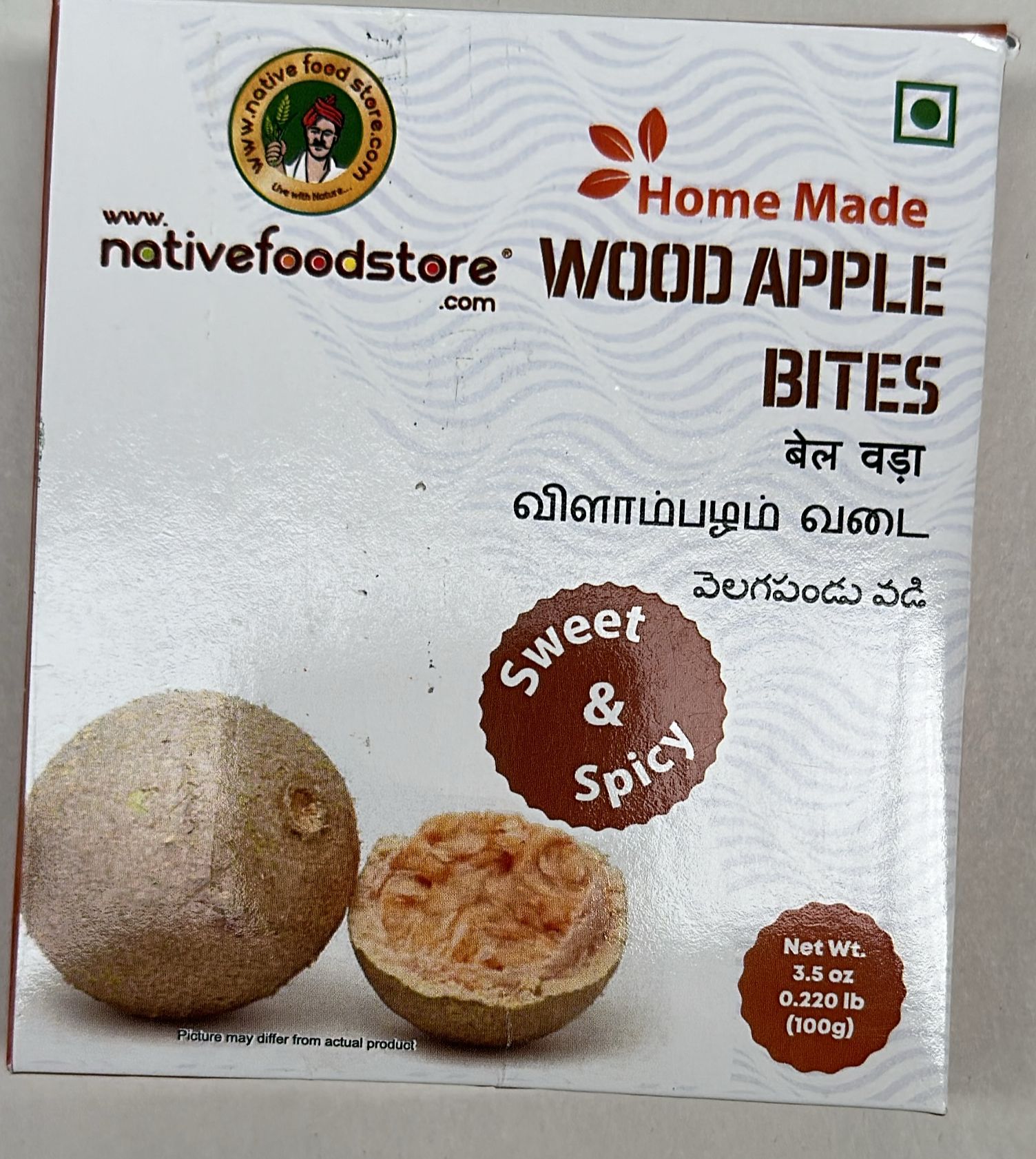NATIVE FOOD STORE WOODAPPLE BITES 100G | Lakshmi Stores UK – Lakshmi ...