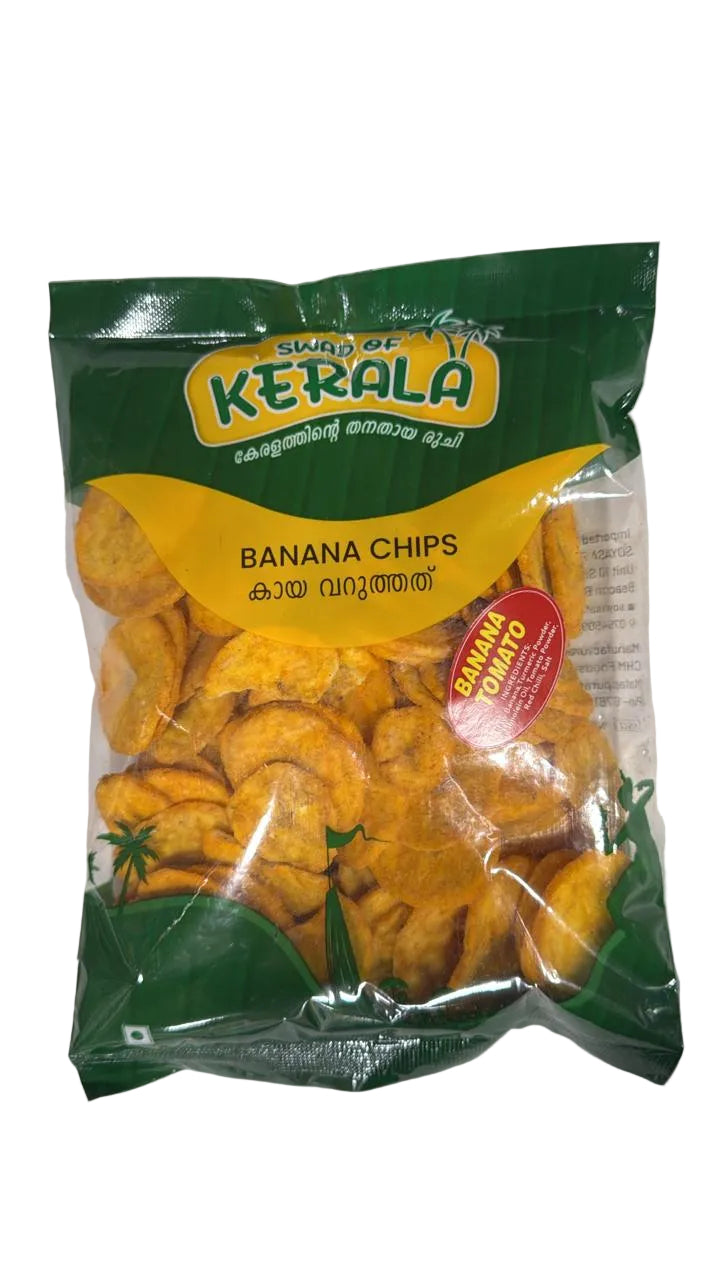 Buy Swad Of Kerala Banana Chips Tomoto 150G Online – Lakshmi Stores UK