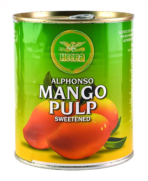 Buy Heera Alphonso Mango Pulp Tin 850g Online – Lakshmi Stores UK