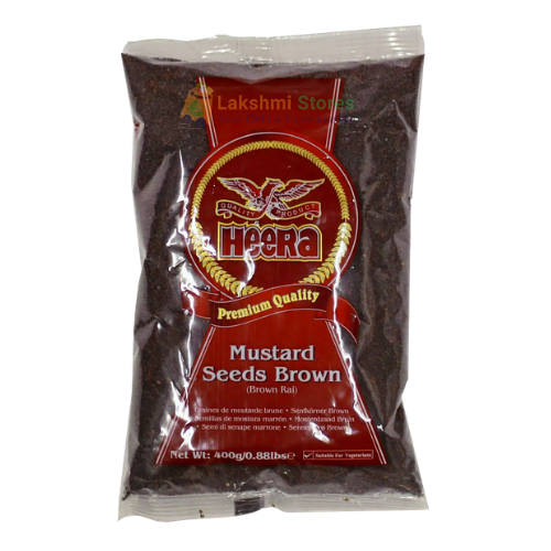HEERA BROWN MUSTARD SEEDS 400G | Lakshmi Stores UK