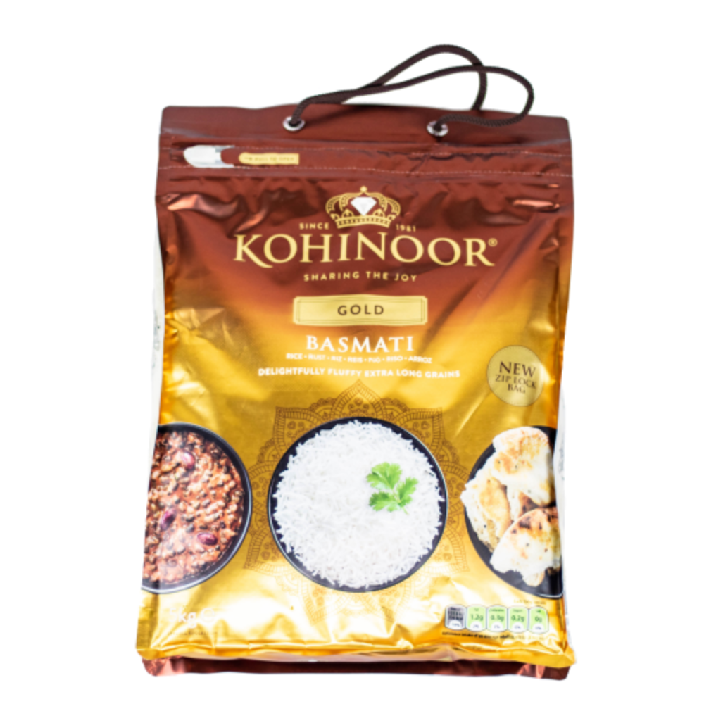 Buy Kohinoor Gold Basmati Rice 5KG – Lakshmi Stores UK