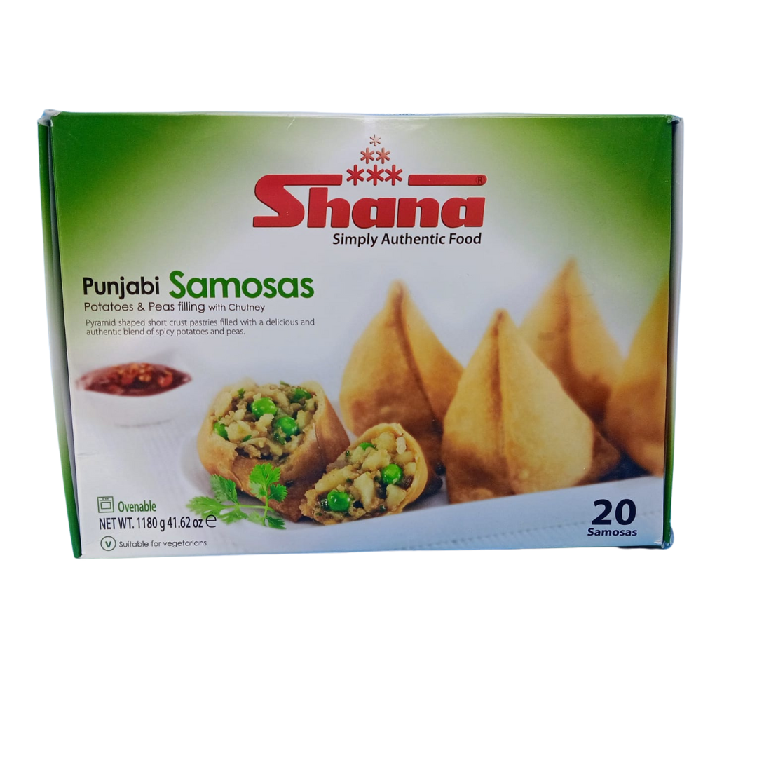 Buy Shana Frozen Punjabi Samosa (20pcs) 1180g | Lakshmi Stores UK