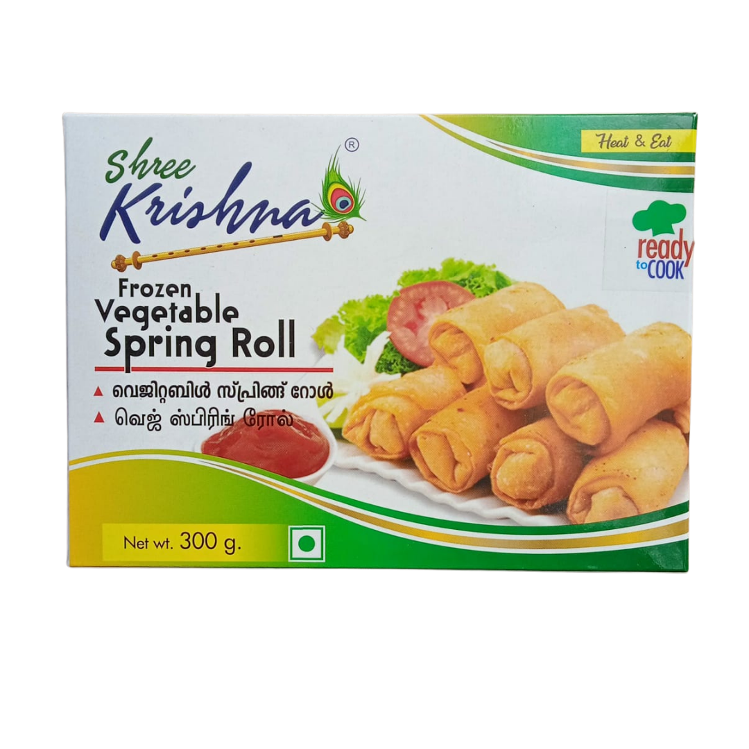 SHREE KRISHNA FROZEN VEG SPRING ROLL 330G | Lakshmi Stores UK
