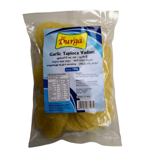 SRI DURGA GARLIC TAPIOCA VADAGAM 100G | Lakshmi Stores UK