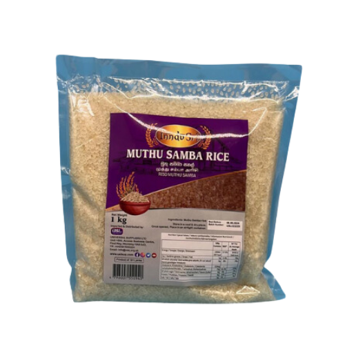 INDU SRI MUTHU SAMBA RICE 1KG | Lakshmi Stores UK
