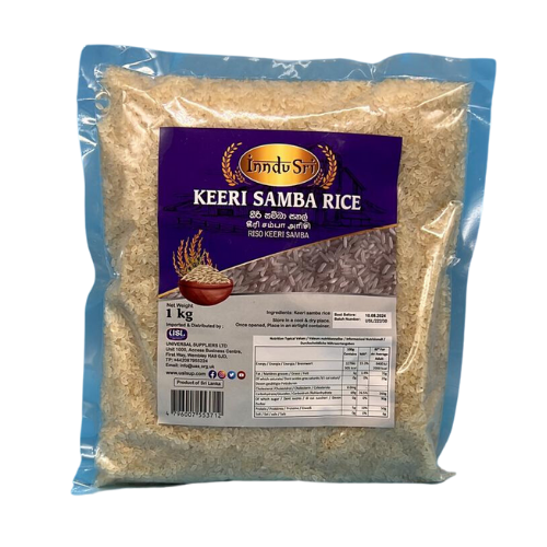Buy INDU SRI KEERI SAMBA RICE 1KG Online, Lakshmi Stores UK